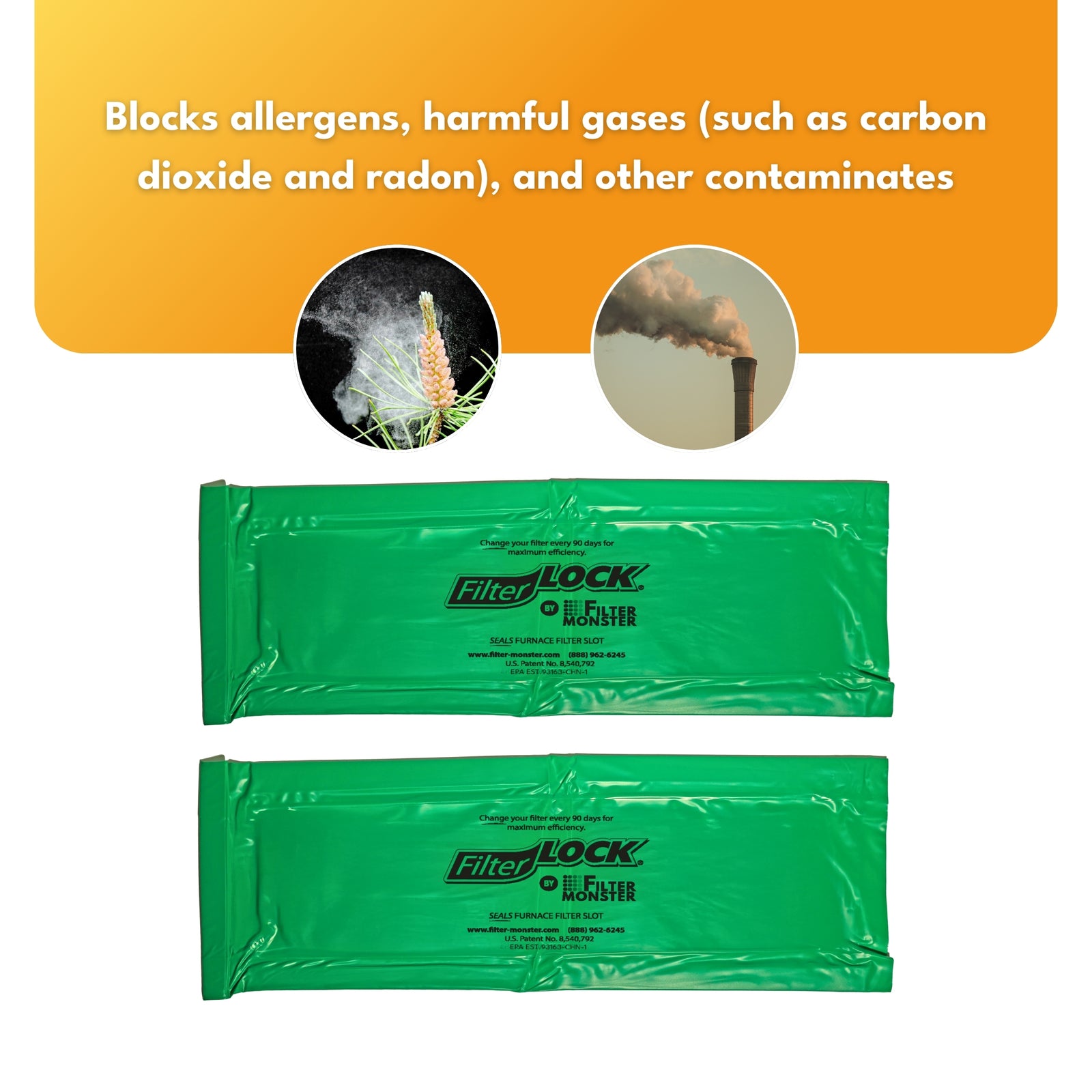 AllergyZone FilterLock Furnace Filter Slot Seal | Filter-Monster